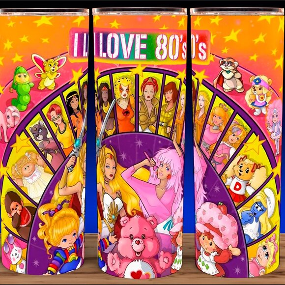 Dining | I Love 8s Retro Cartoon Rainbow Brite Strawberry Shortcake Cup ...